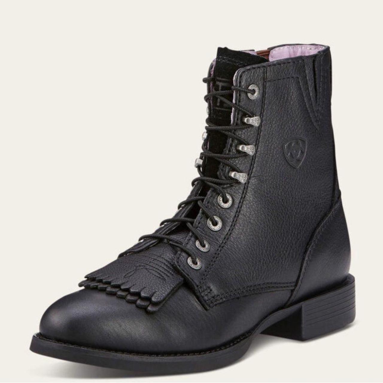 Ariat Heritage Lacer II Roper Style Boots, Black... | Depop