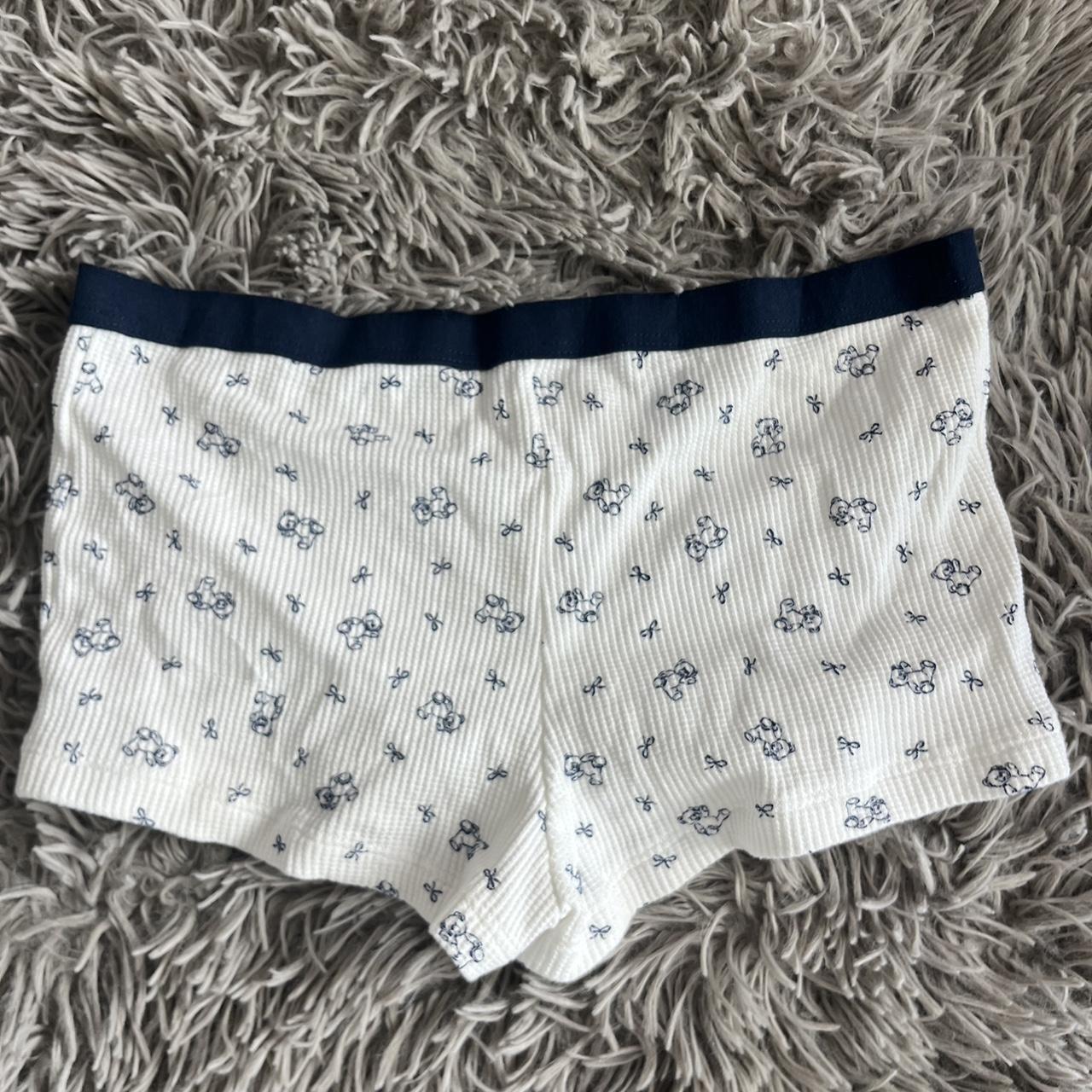 super cute brandy melville boxers blue teddy bears... - Depop