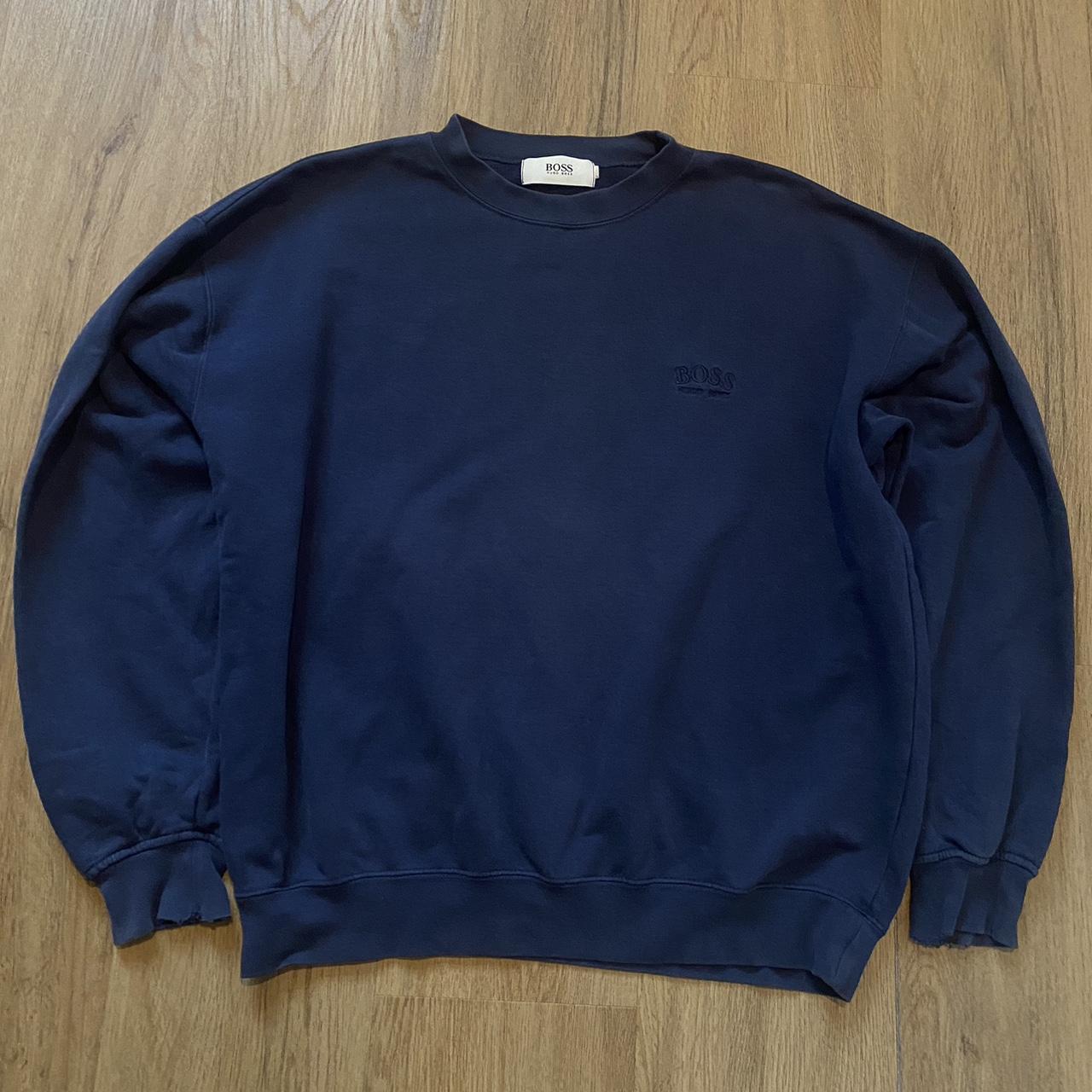 Hugo Boss Sweatshirt Boxy Vintage y2k Embroidered... | Depop
