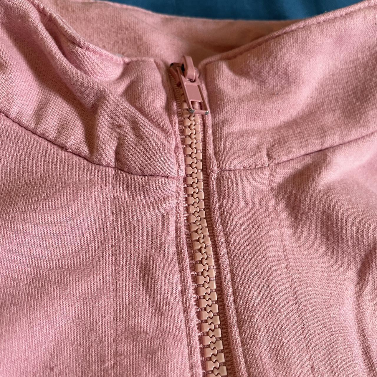 y2k cutecore coded pastel pink zip up jacket sooo... - Depop