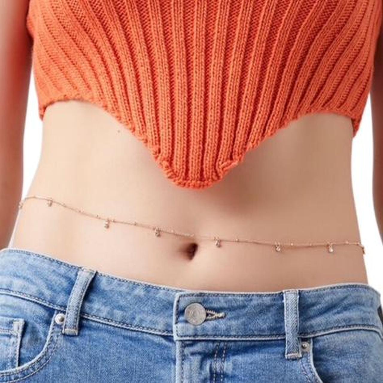 TWO GOLD WAIST CHAIN - the first one is from... - Depop