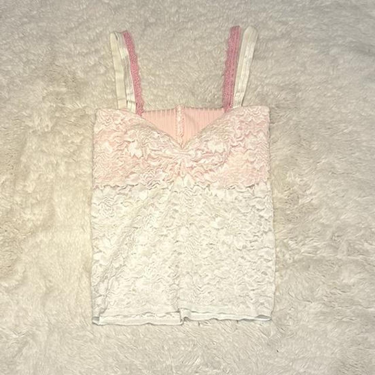 fruit salad vintage handmade lace top Original... | Depop