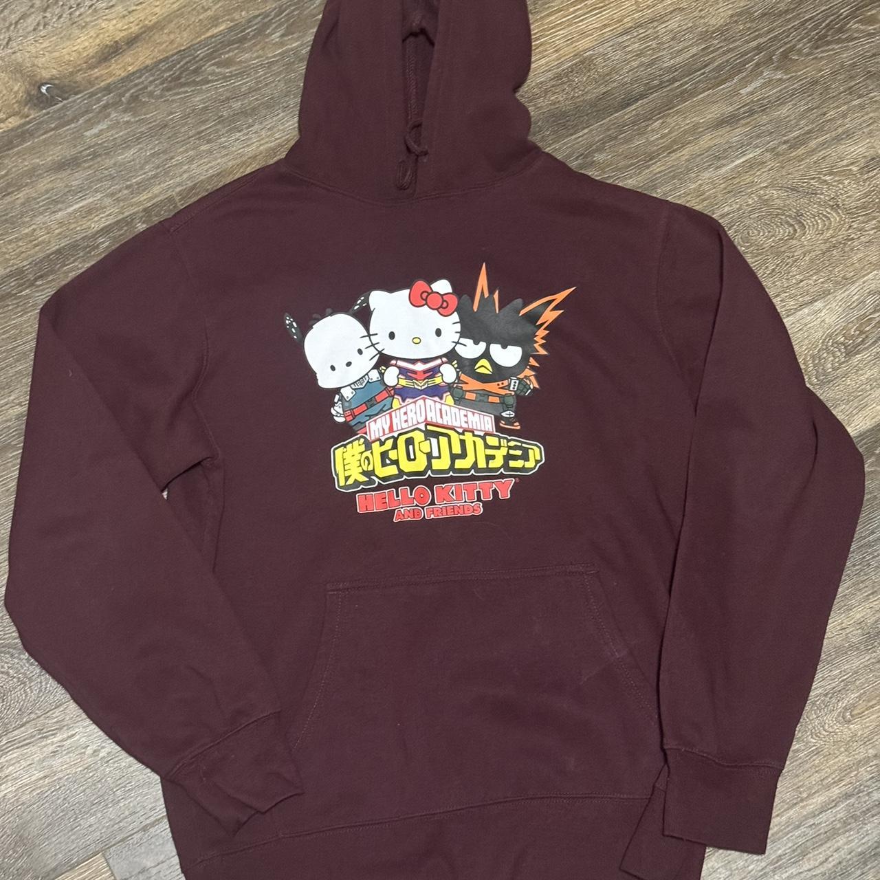 My Hero Academia Hello Kitty and Friends Maroon... - Depop