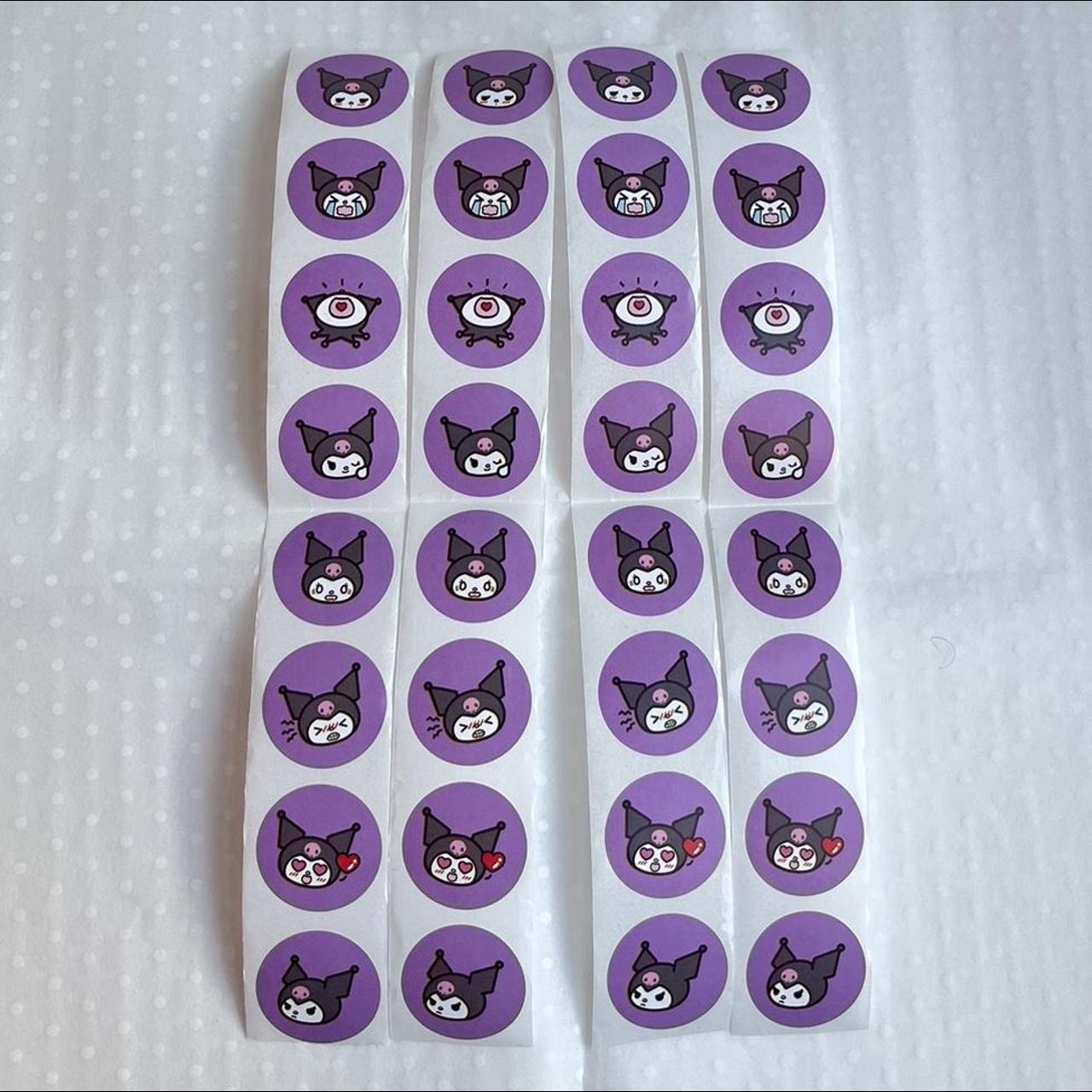 💜 Kuromi faces sticker bundle 💜 Get 32 stickers... - Depop