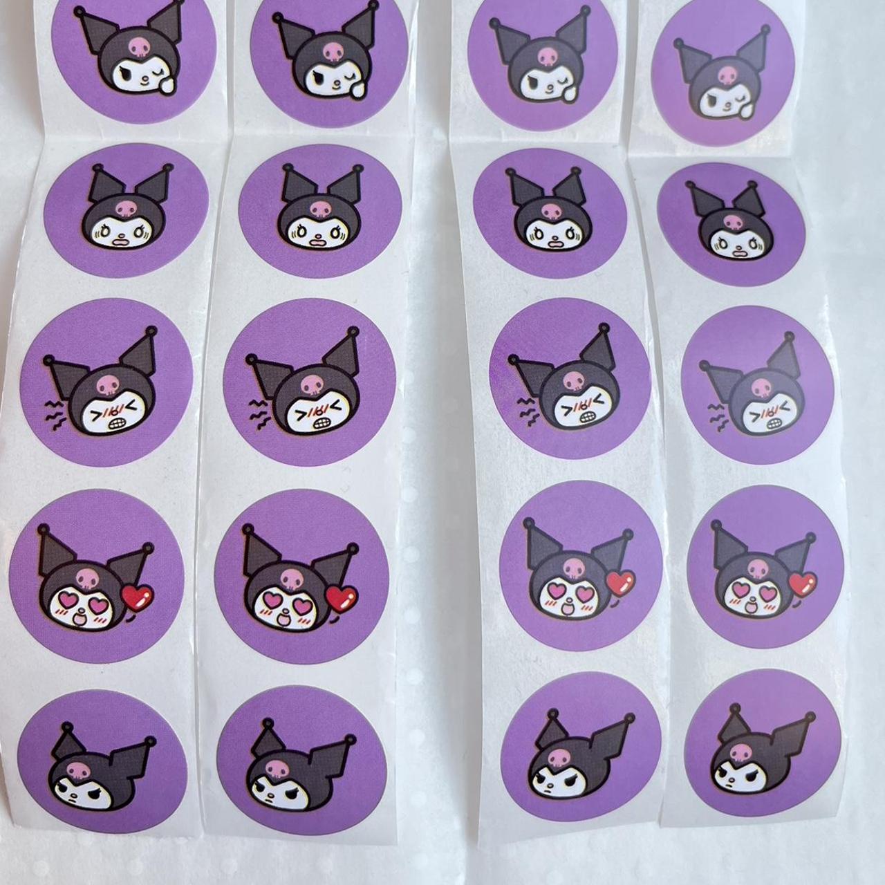 💜 Kuromi faces sticker bundle 💜 Get 32 stickers... - Depop