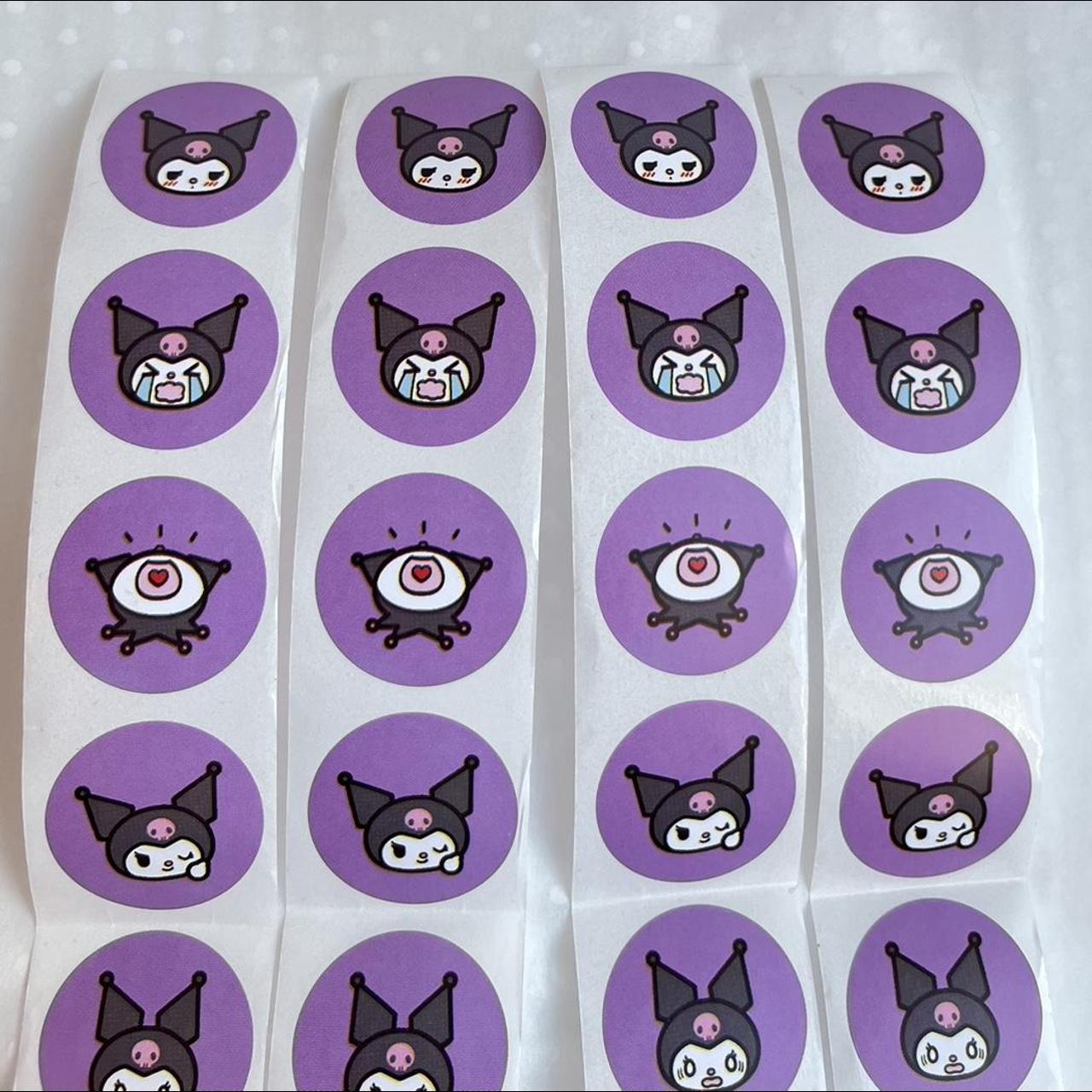 💜 Kuromi faces sticker bundle 💜 Get 32 stickers... - Depop