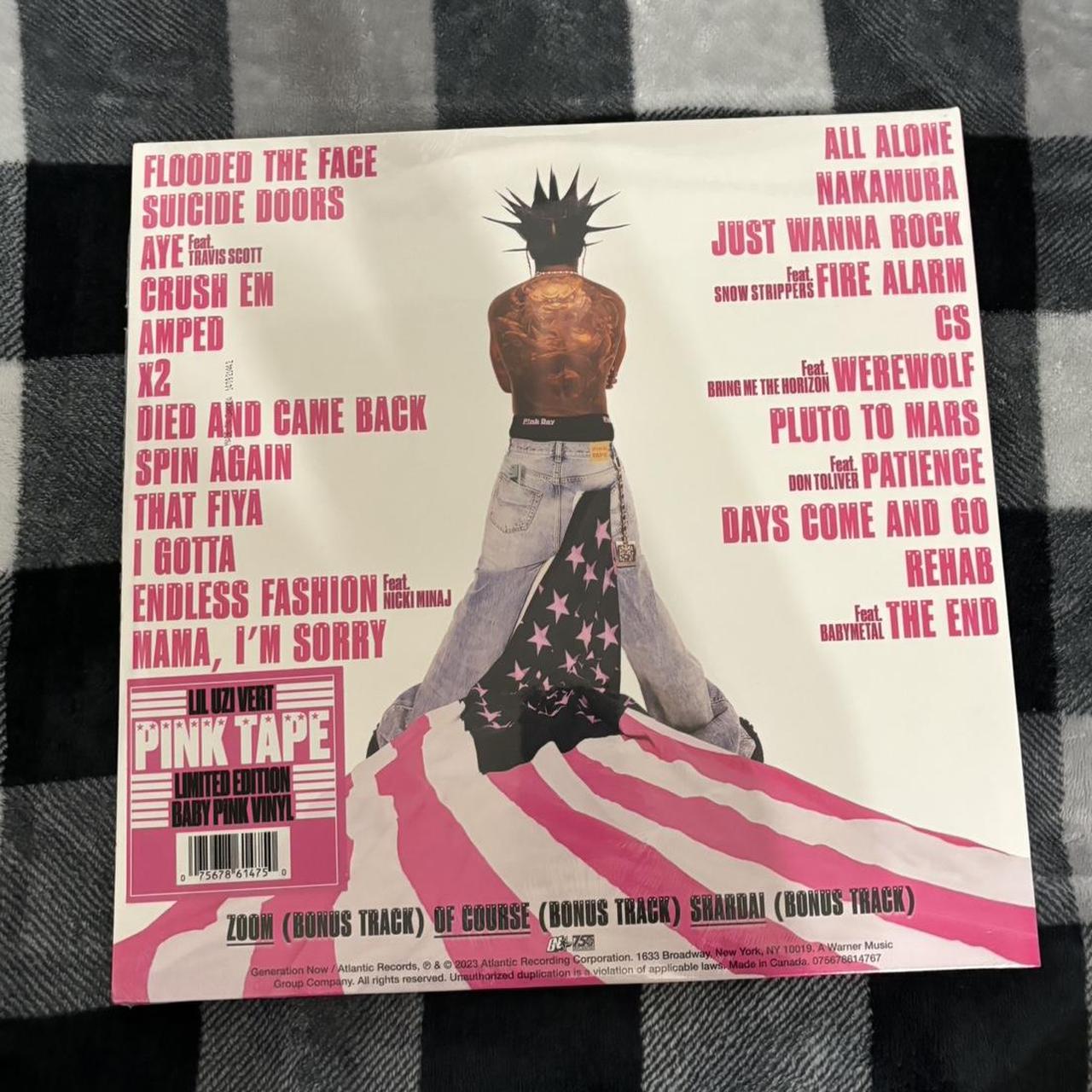 lil uzi vert - pink tape vinyl brand new limited... | Depop