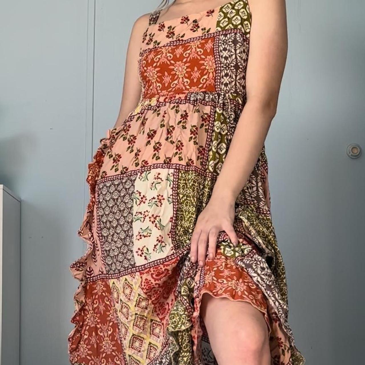 Abel the Label; Floral Patch Work Dress. Size... - Depop