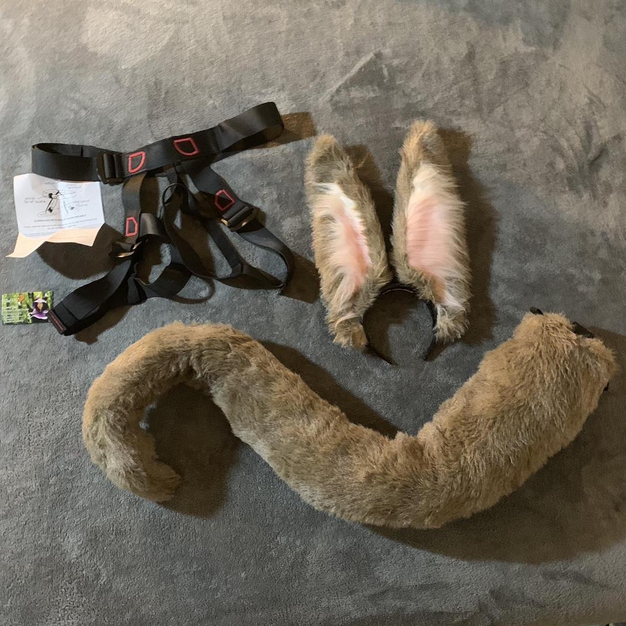 Fursuit furry tail and ears made by Pocket Foxy on... | Depop