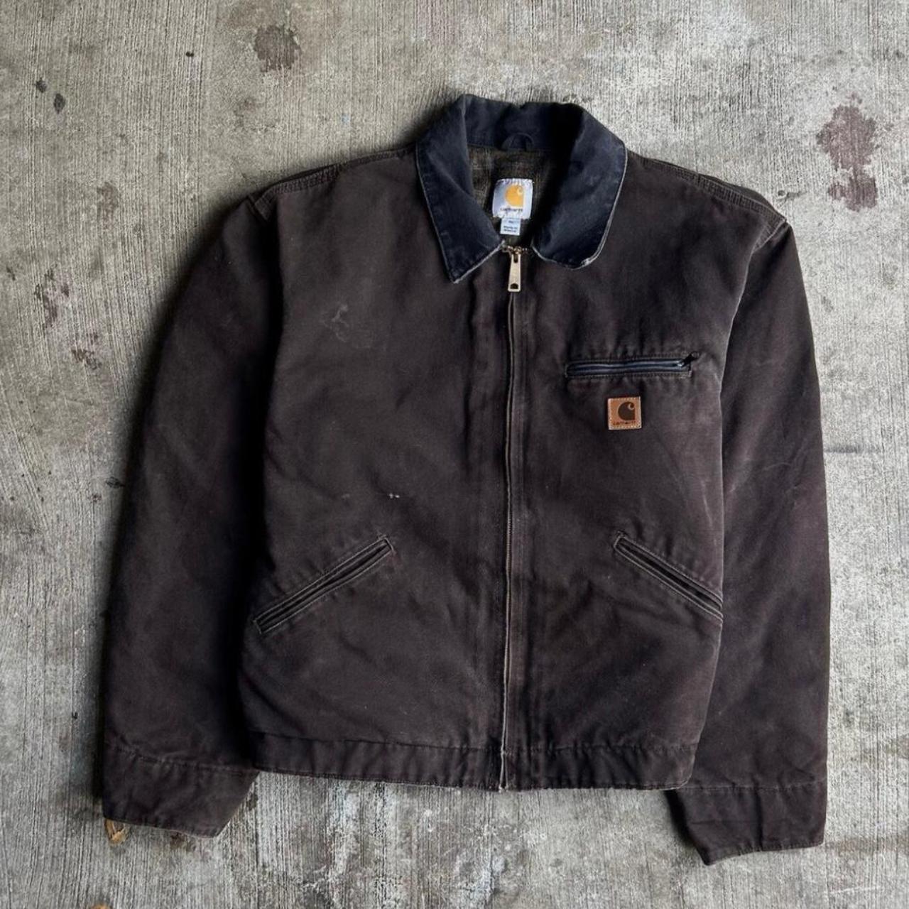 RARE Carhartt Detroit Jacket Extra Large J97 Dark... - Depop