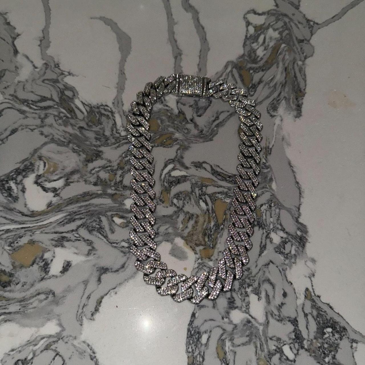 18 Inch iced out Cuban link chain It’s brand new and... - Depop