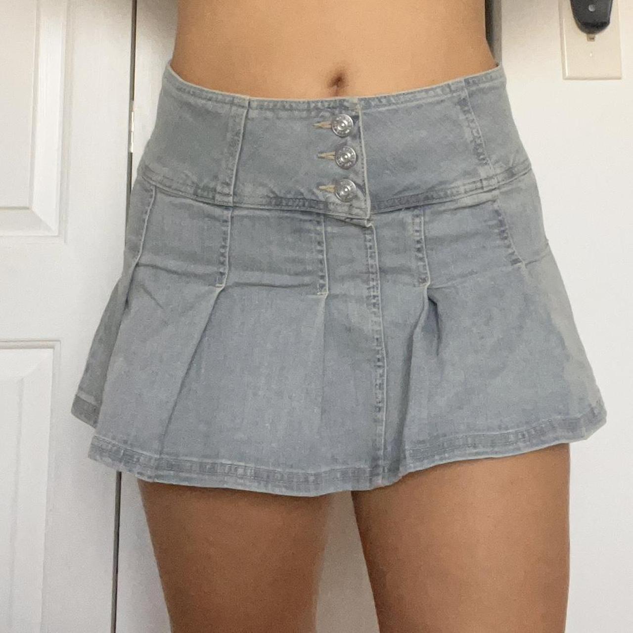 Urban Outfitters Low Rise Denim Mini Skirt🌼 New Depop