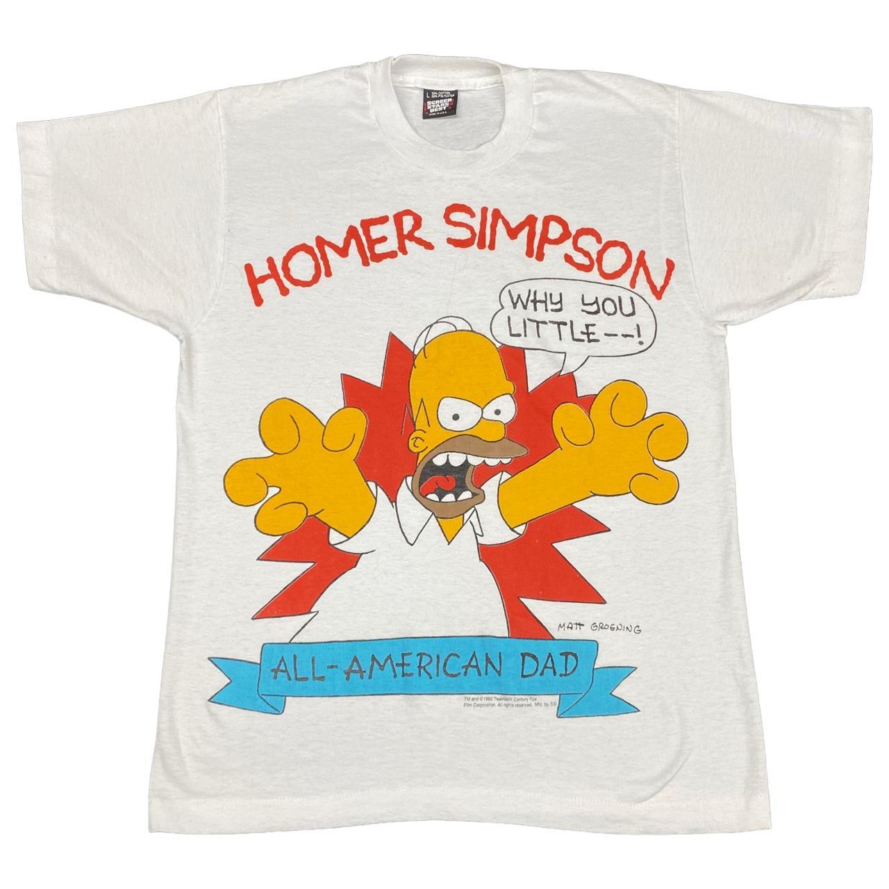 Vintage Homer Simpson Shirt Vintage Gem From 1990 Depop