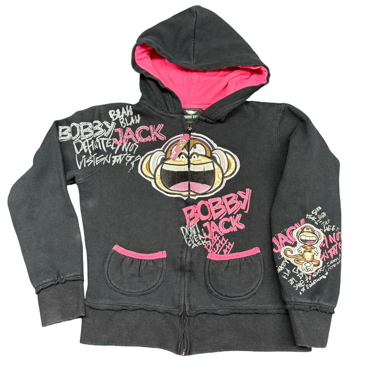 Y2K Vintage Bobby Jack Hoodie Sweatshirt 2000s... - Depop