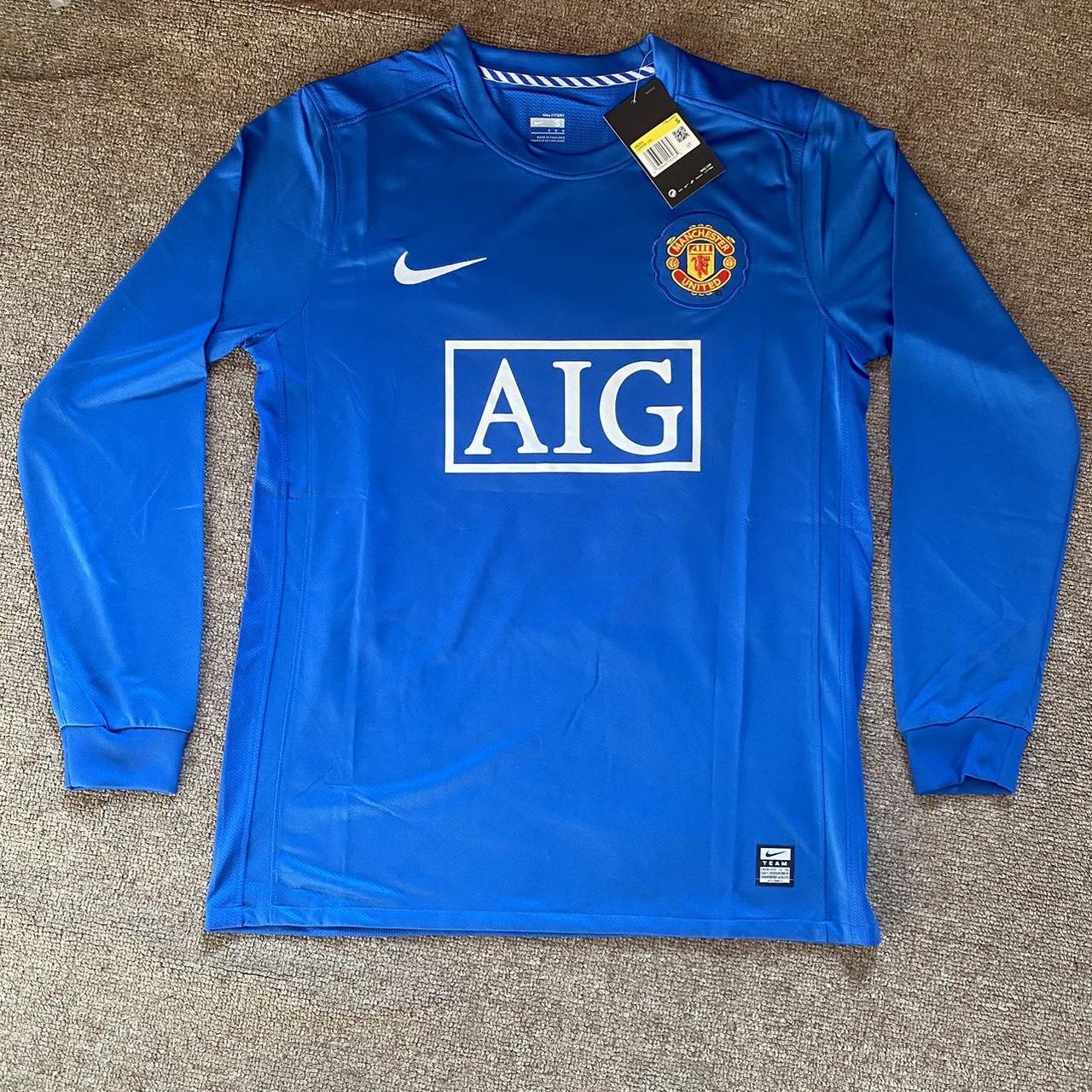 Nike Manchester United blue jersey Fast shipping... - Depop