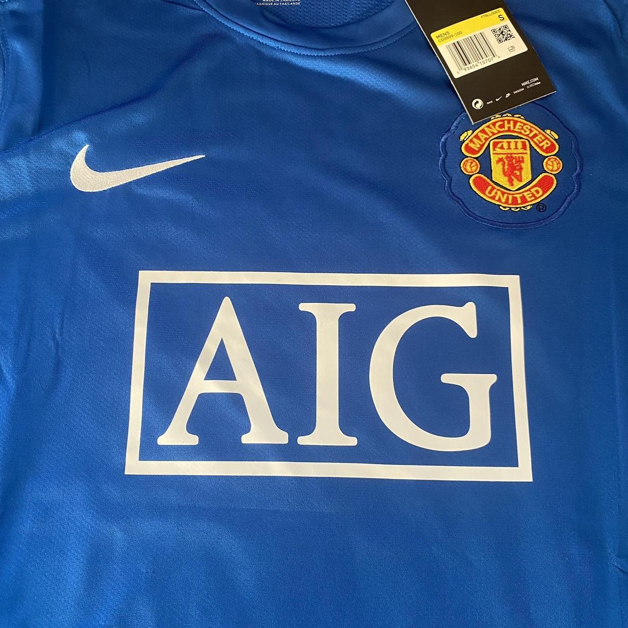 Nike Manchester United blue jersey Fast shipping... - Depop