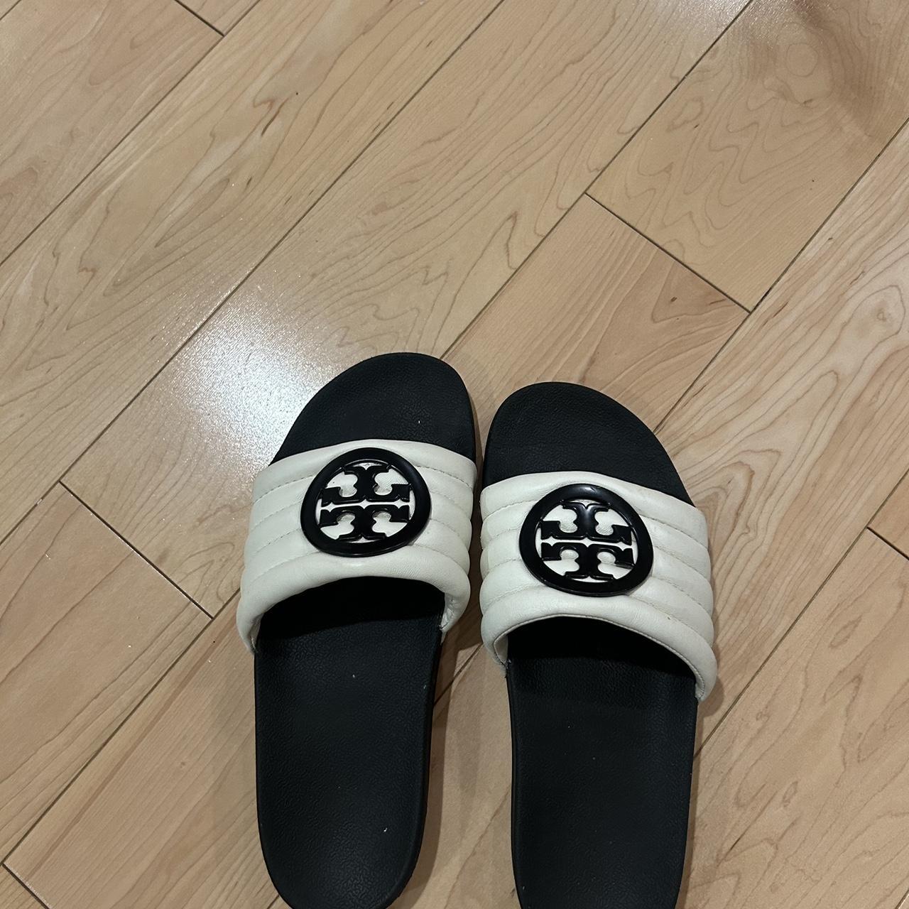 Women’s Tory Burch slides size 7 worn twice - Depop