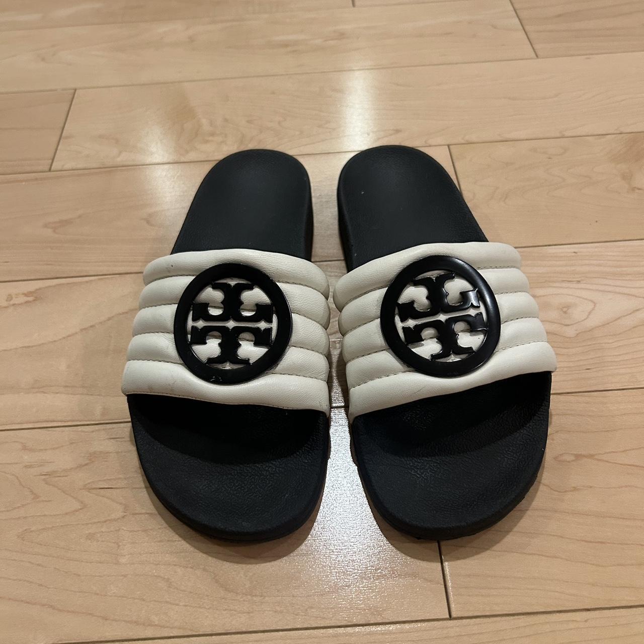 Women’s Tory Burch slides size 7 worn twice - Depop