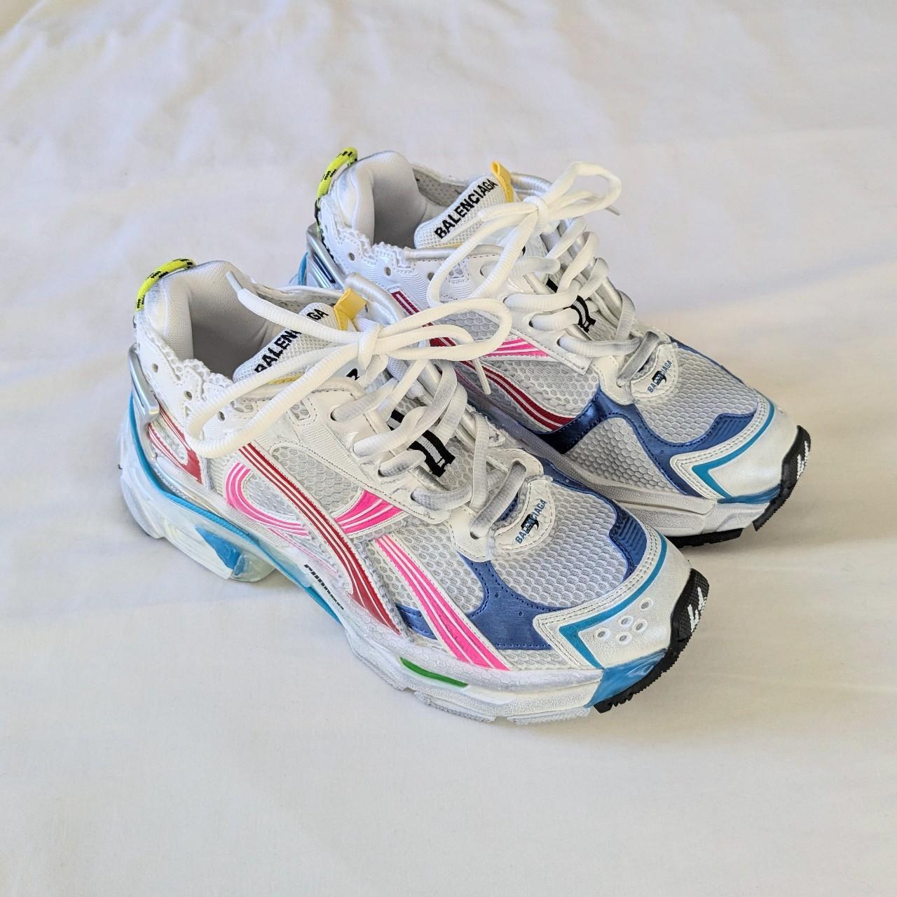 Chunky Multi Color Neon Runner Sneakers 41 Tagged... - Depop