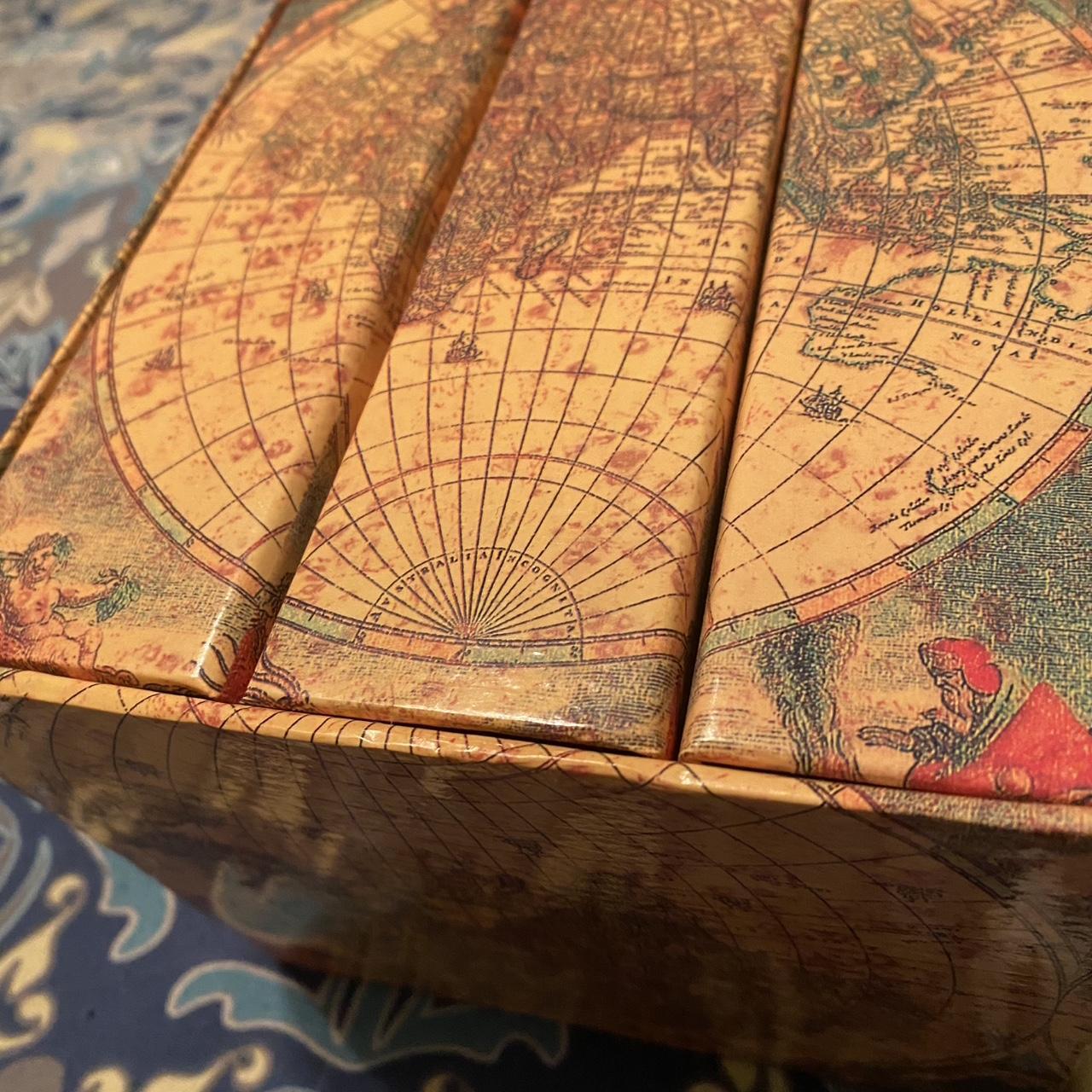 Multi-coloured vintage-style map photo album (set of... | Depop