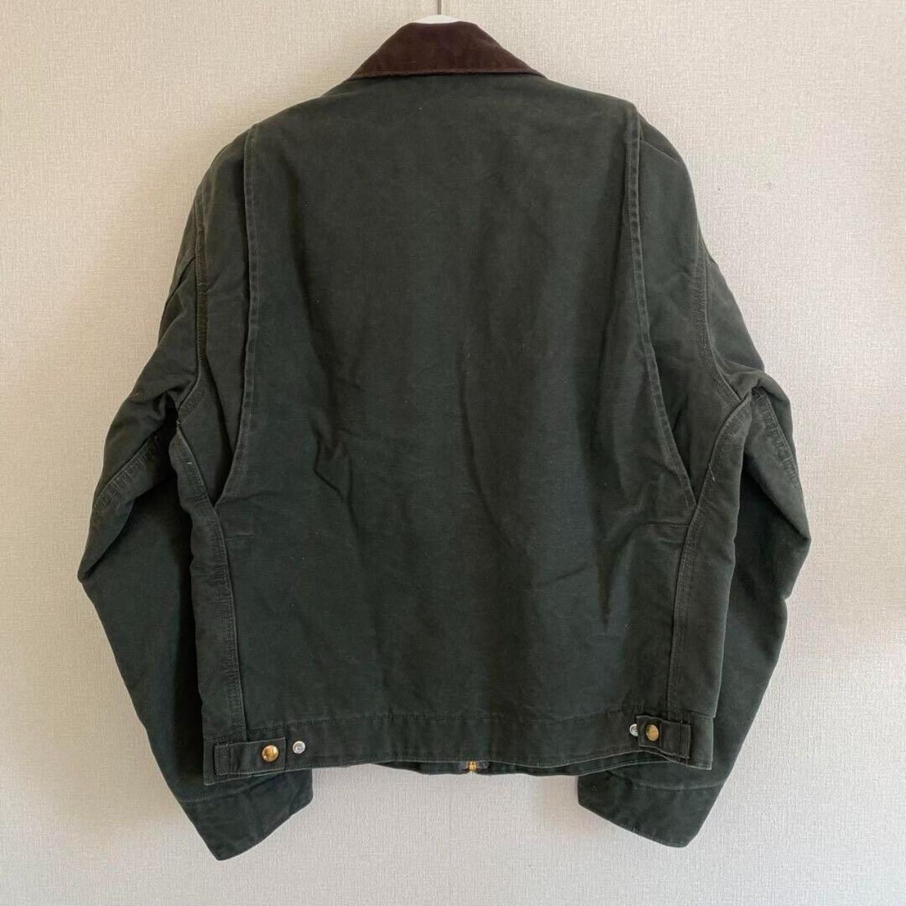 Carhartt Detroit Jacket J97 MOS Green Blanket Lined... - Depop