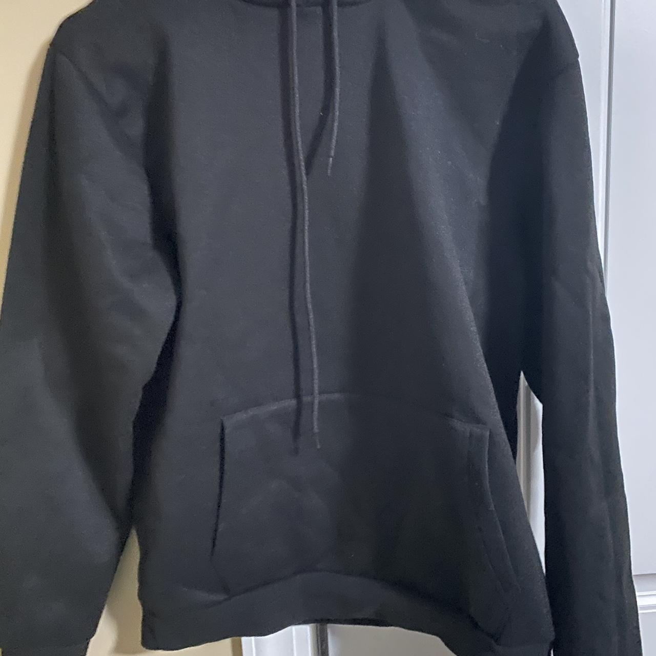 All Black Hoodie - Depop