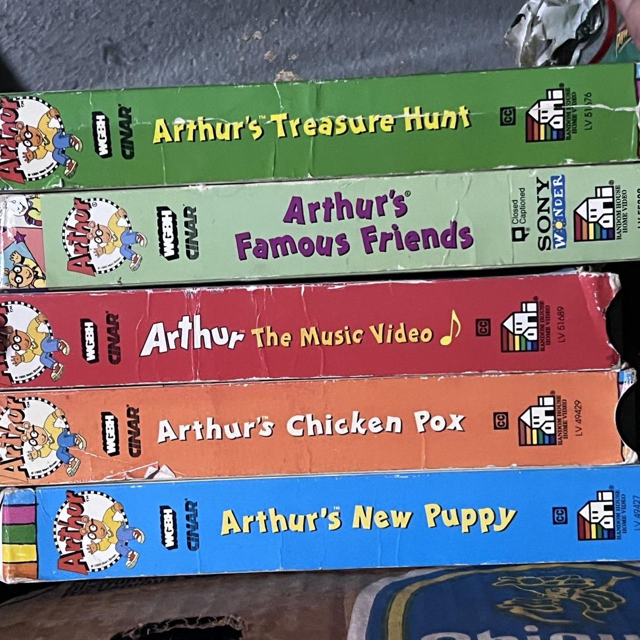 6 VHS tapes: Arthur's Treasure Hunt, Arthur's Famous... | Depop