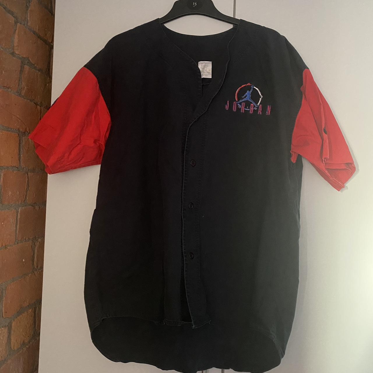 Nike Air Jordan vintage button up baseball... - Depop