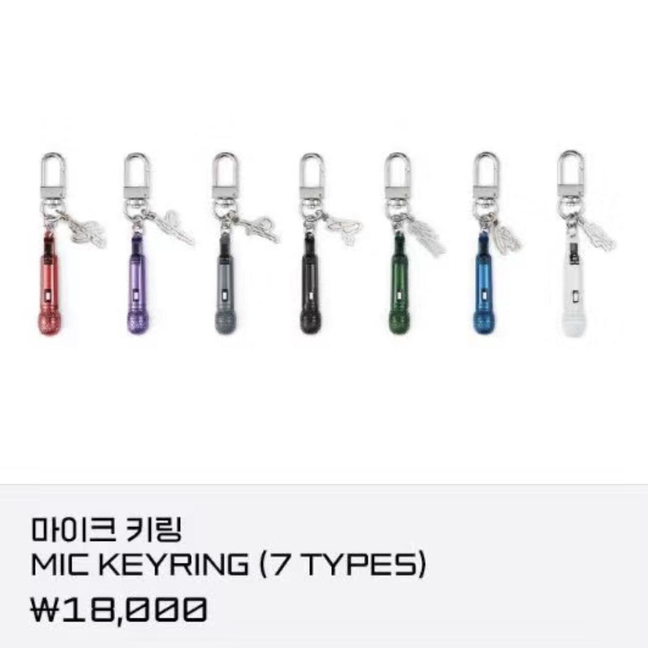 Enhypen Microphone keyrings Red for heeseung Green... | Depop