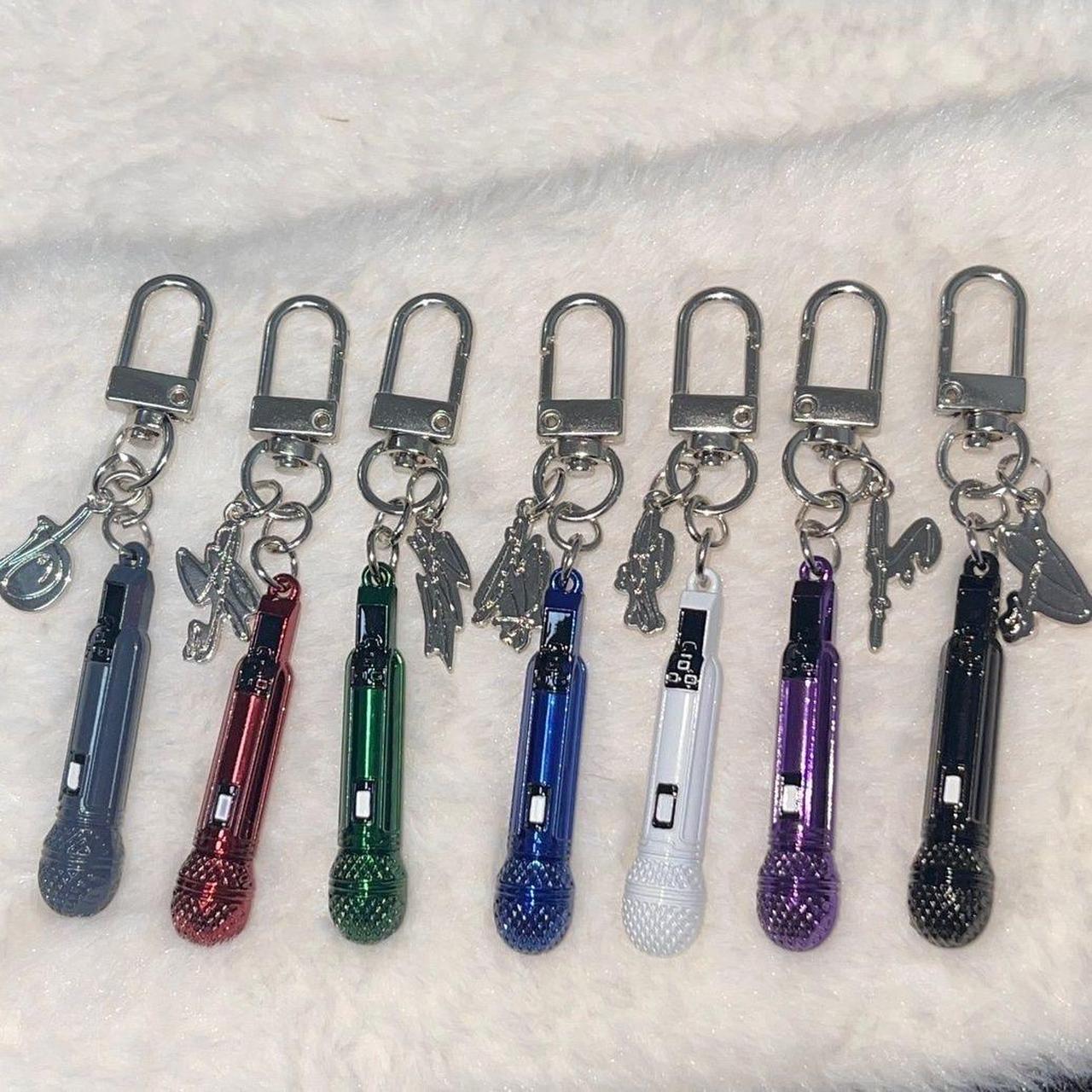 Enhypen Microphone keyrings Red for heeseung Green... | Depop