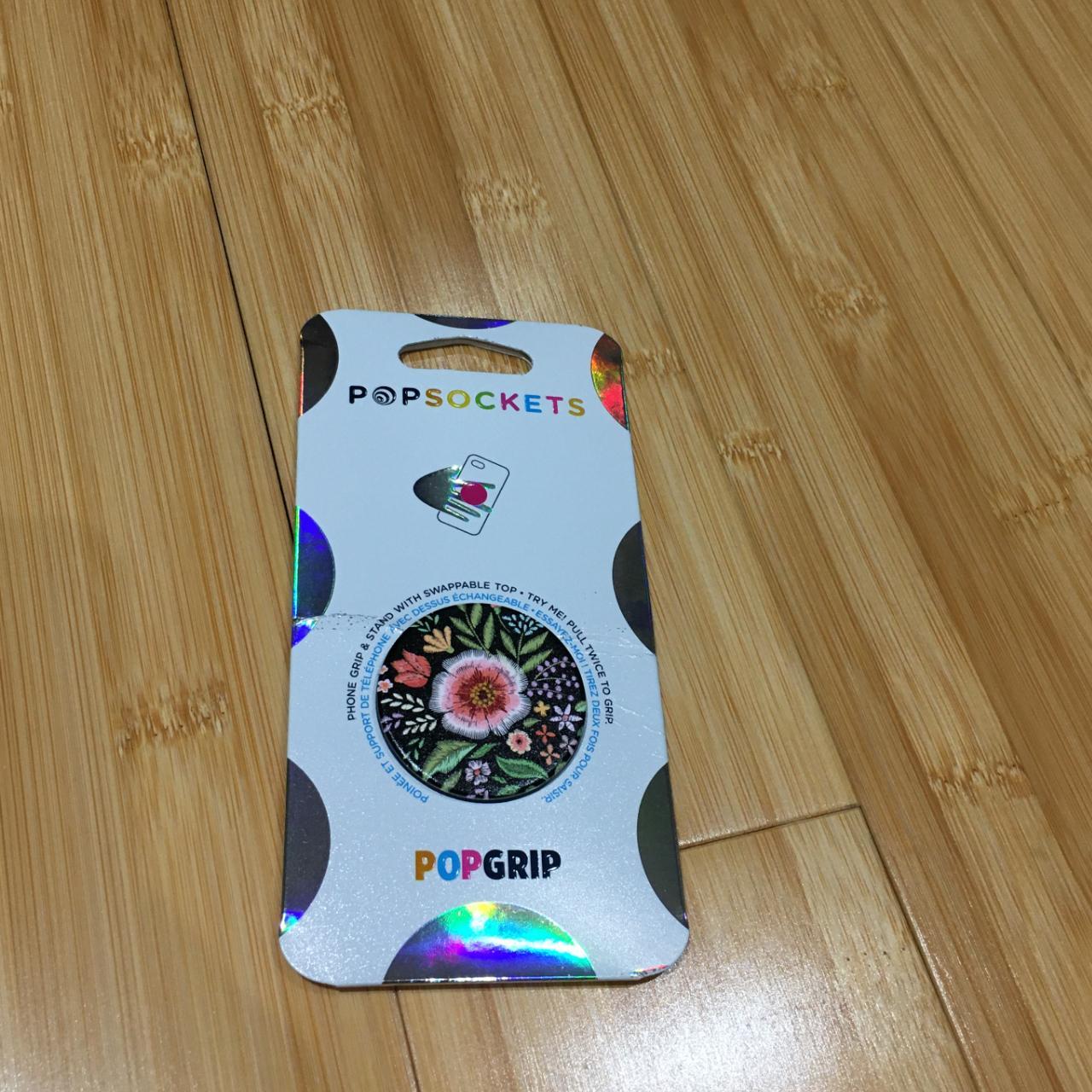 New with tags. Black flower flair popsocket. From a... | Depop