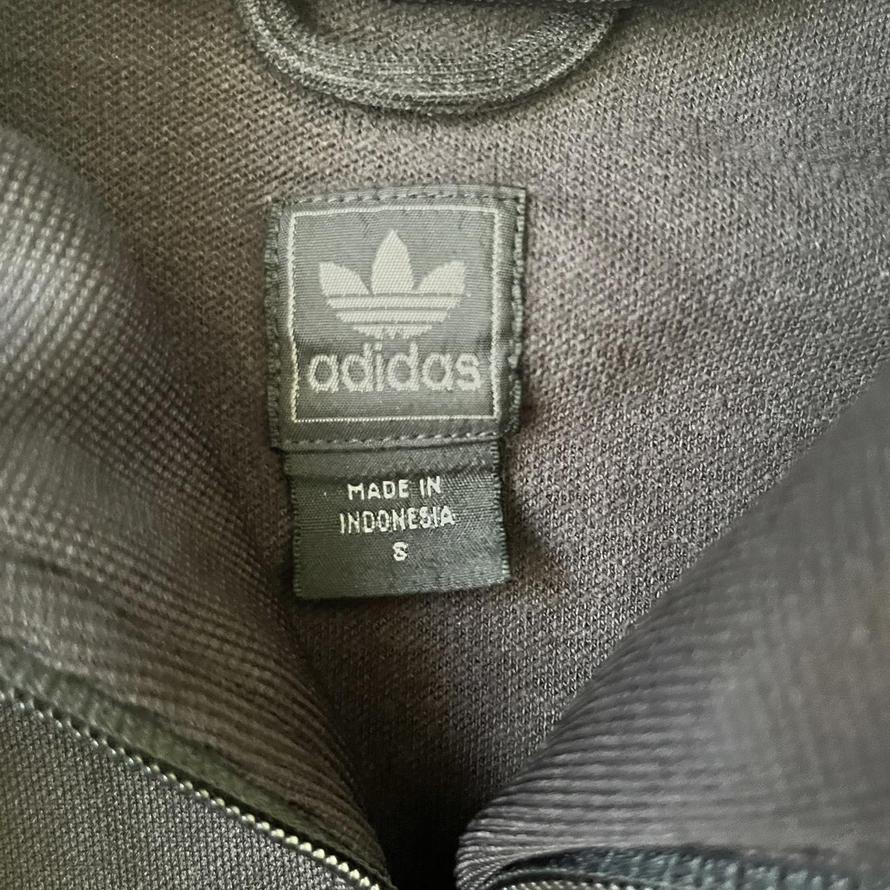 Black and Red Adidas Track Jacket - Depop