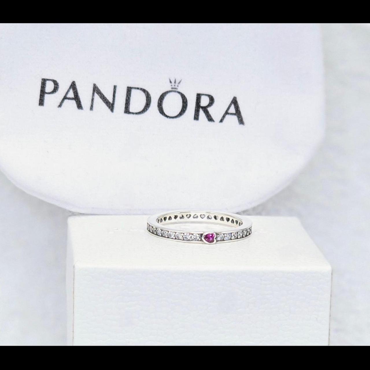 Pandora // Sparkling Love Message Ring // Sterling... | Depop