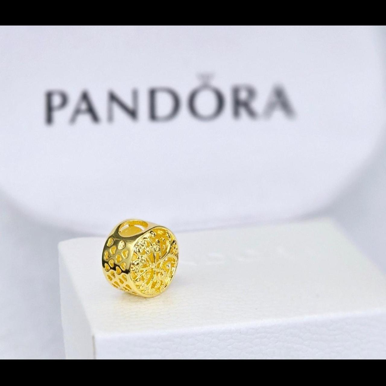 Pandora // Openwork Family Roots Charm // 14K Gold... - Depop