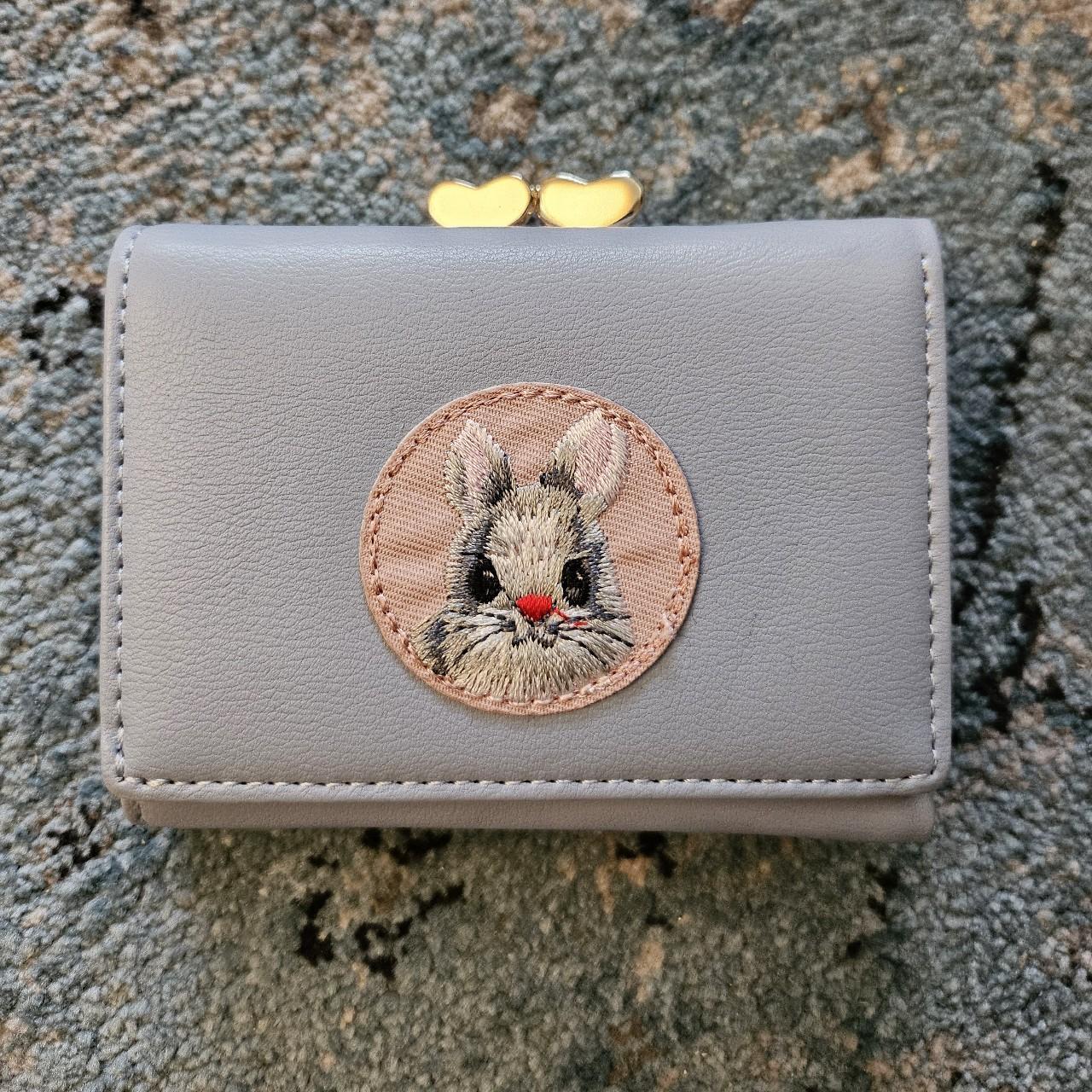 Cute coquette bunny wallet. Some minor dents and... - Depop