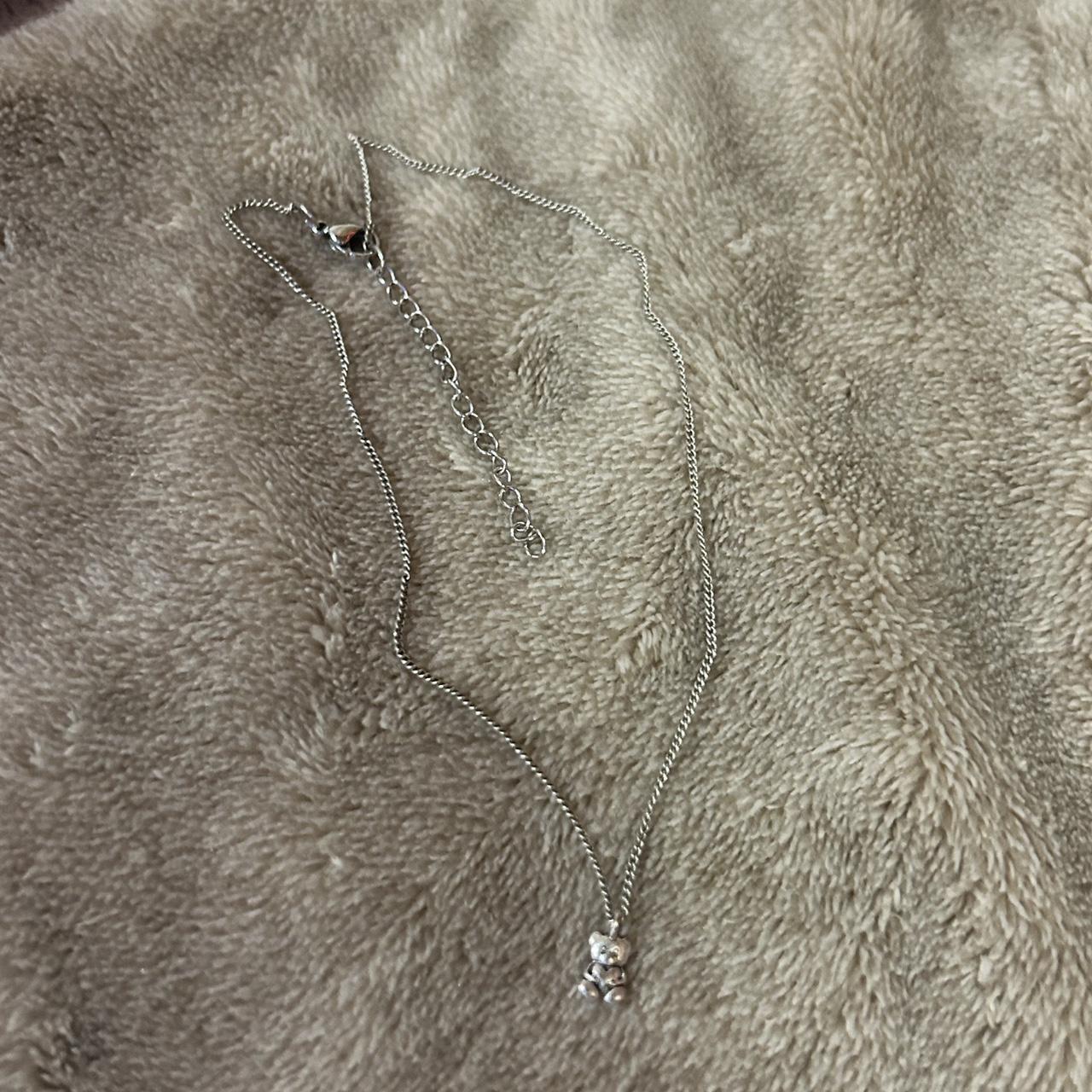 Two Brandy Melville Necklaces Both silver ⭐️ Navy... | Depop