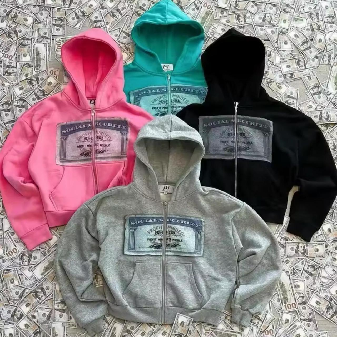 Street wear money zip up #streetwear #zipup FREE... | Depop