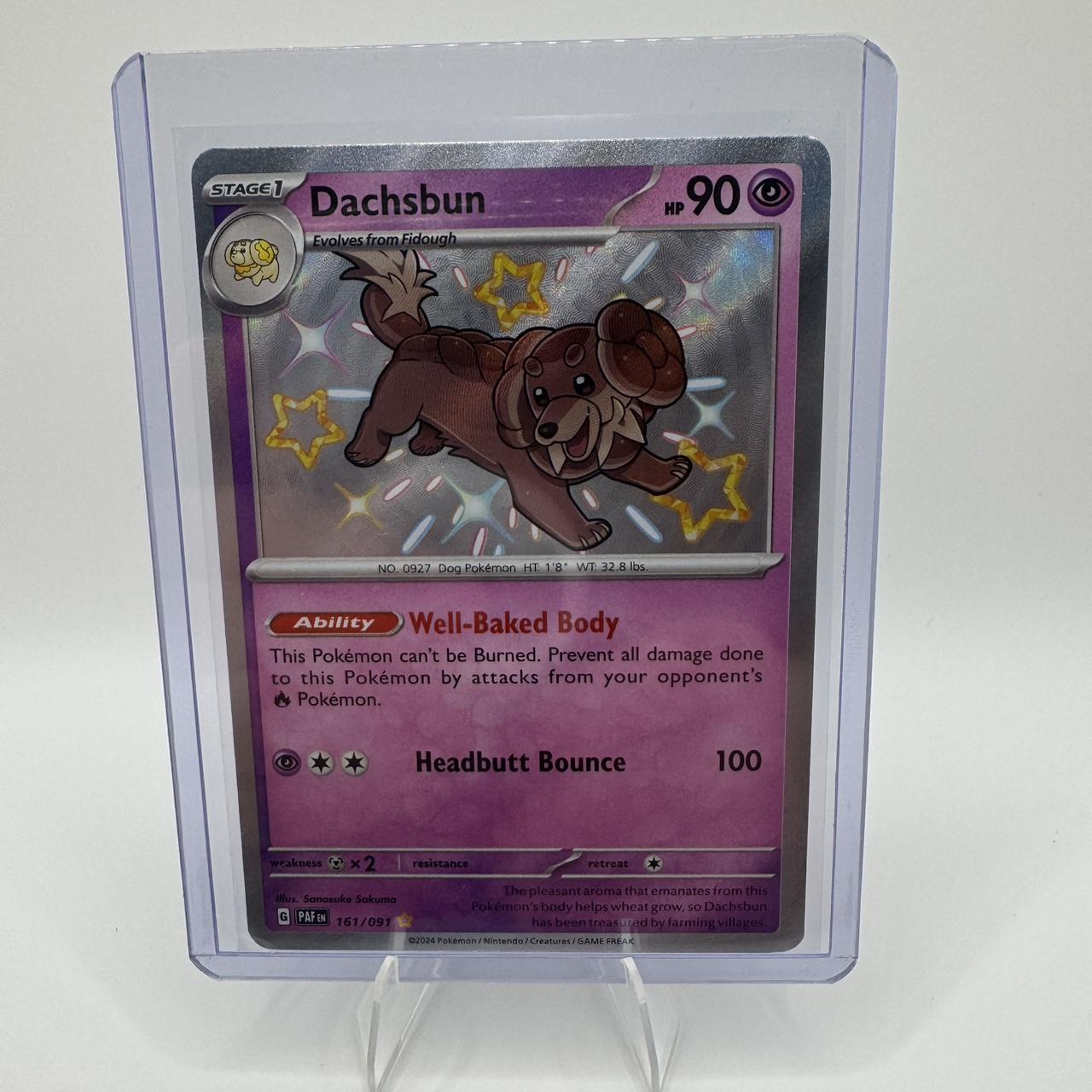 Dachsbun Pokémon TCG card #PokemonTCG #Dachsbun | Depop