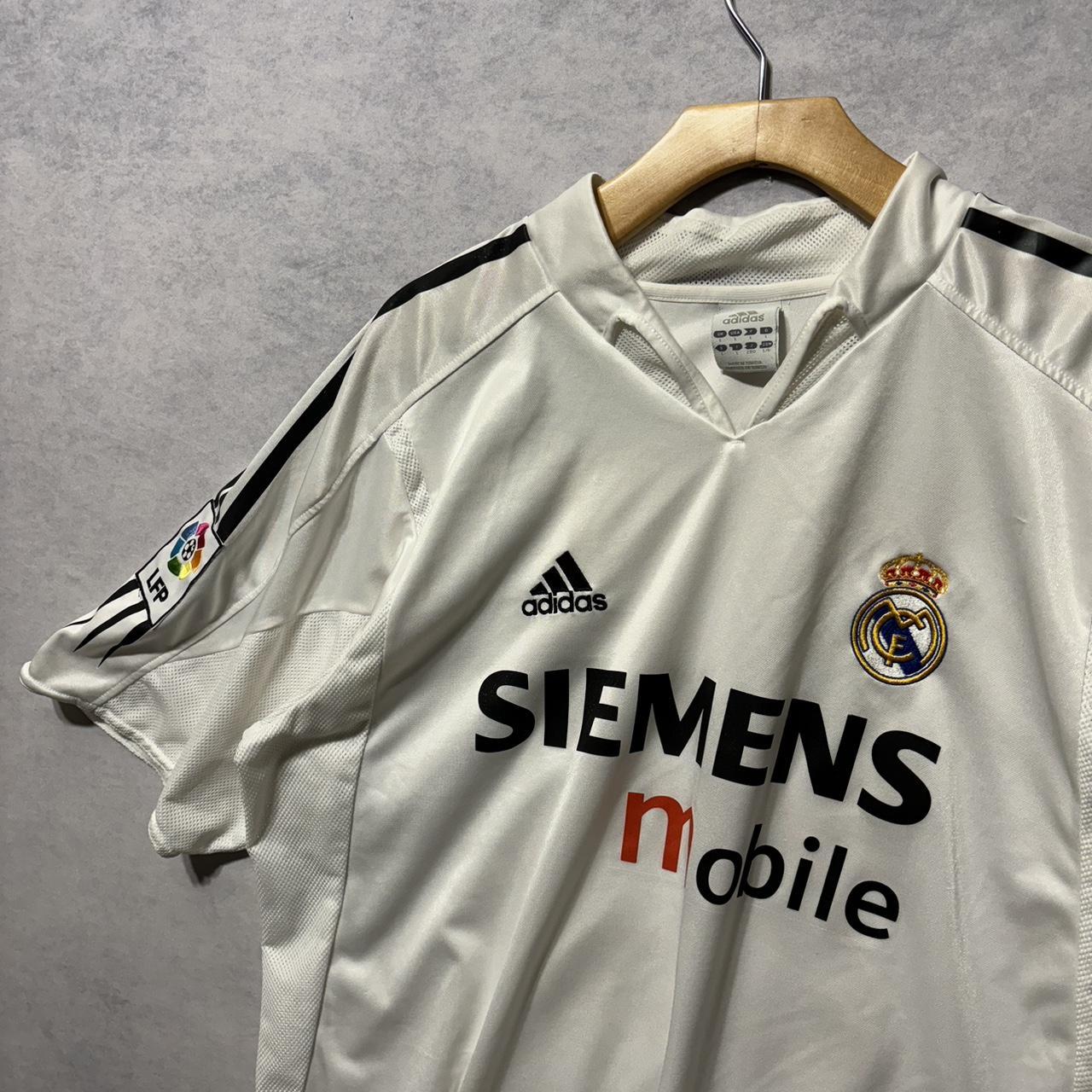 Real Madrid 2004-2005 Home football Adidas Shirt... - Depop