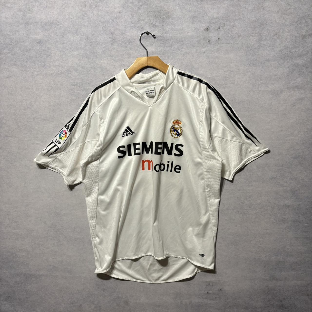 Real Madrid 2004-2005 Home football Adidas Shirt... - Depop