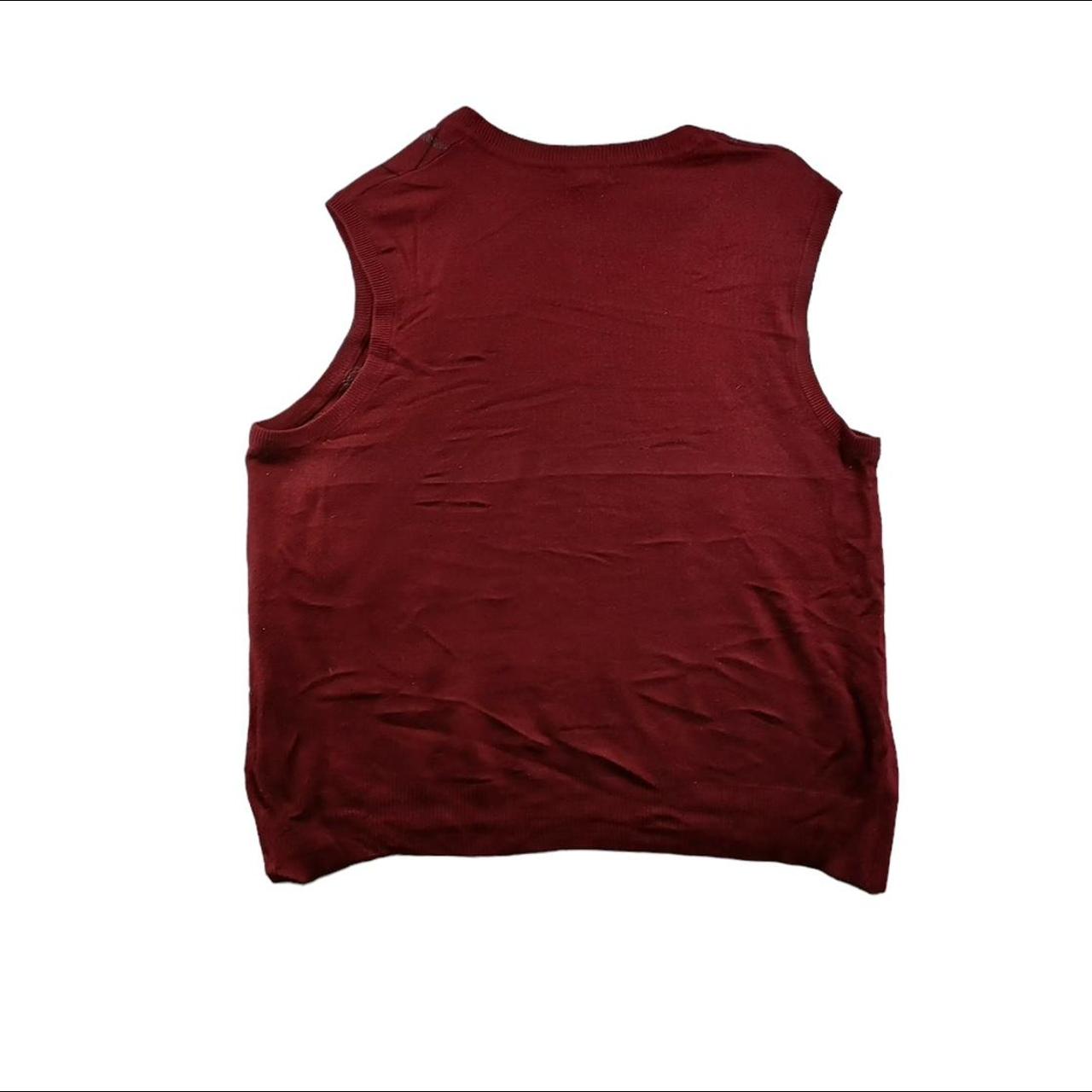 Dockers Tank Top XXL 2XL Burgundy Crewneck Knitted... - Depop