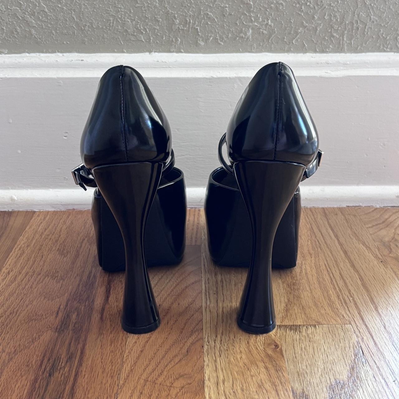 gianni bini high black platform heels - only worn... - Depop