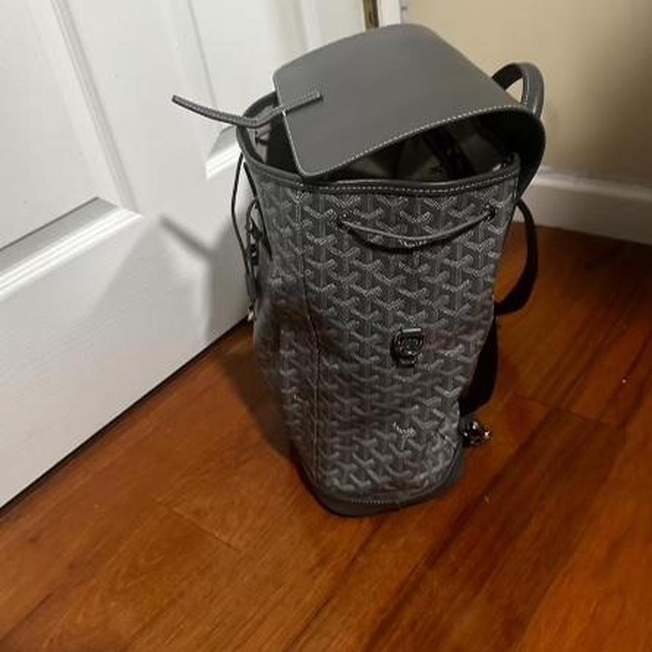 Goyard grey and black backpack Willing to negotiate - Depop