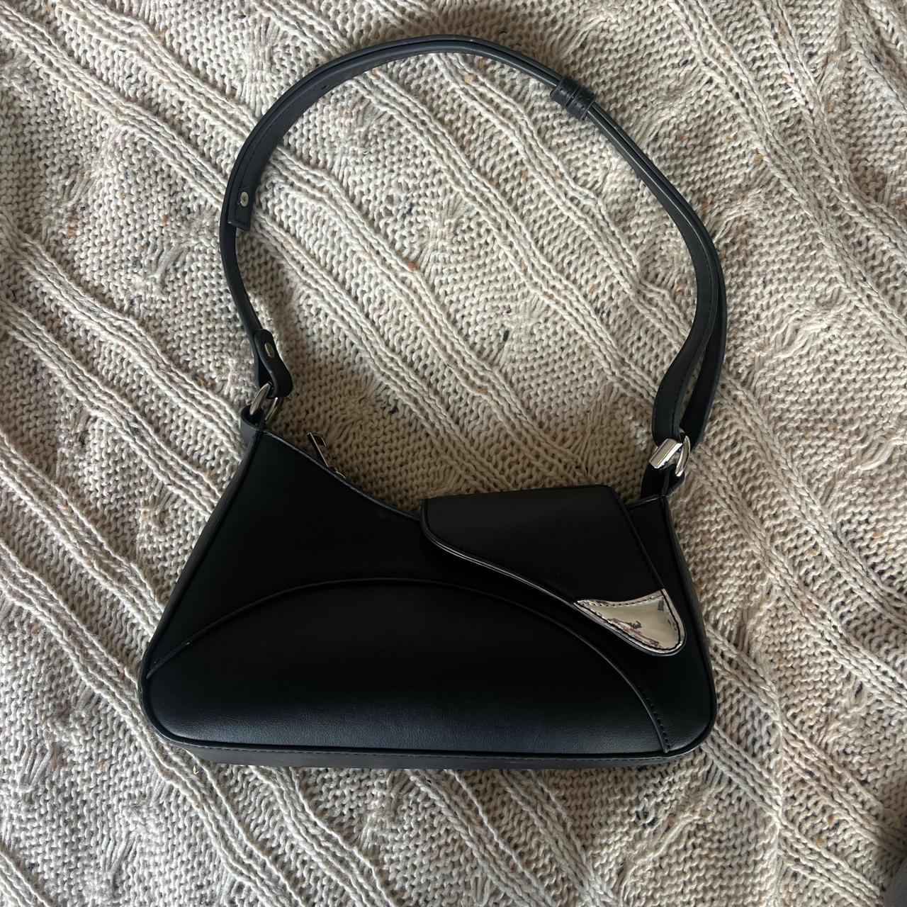 Black & Silver Glassons Bag, Great Condition. Just... - Depop