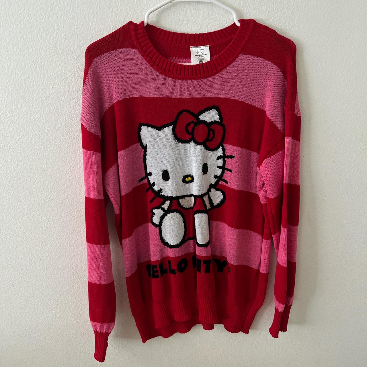 Vintage Hello Kitty striped sweater #kawaii - Depop
