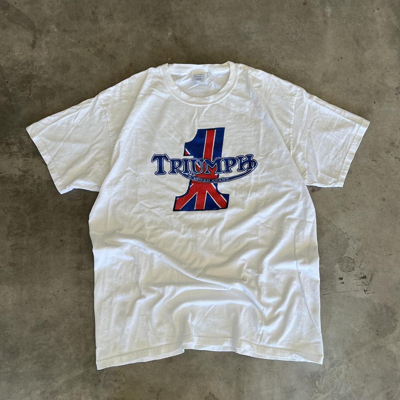 Vintage Triumph Tee - Depop