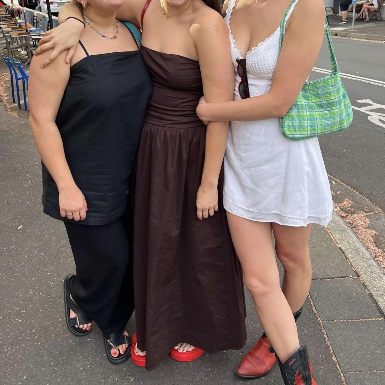 Peppermayo Exclusive - Carmel Maxi Dress - Brown,... | Depop