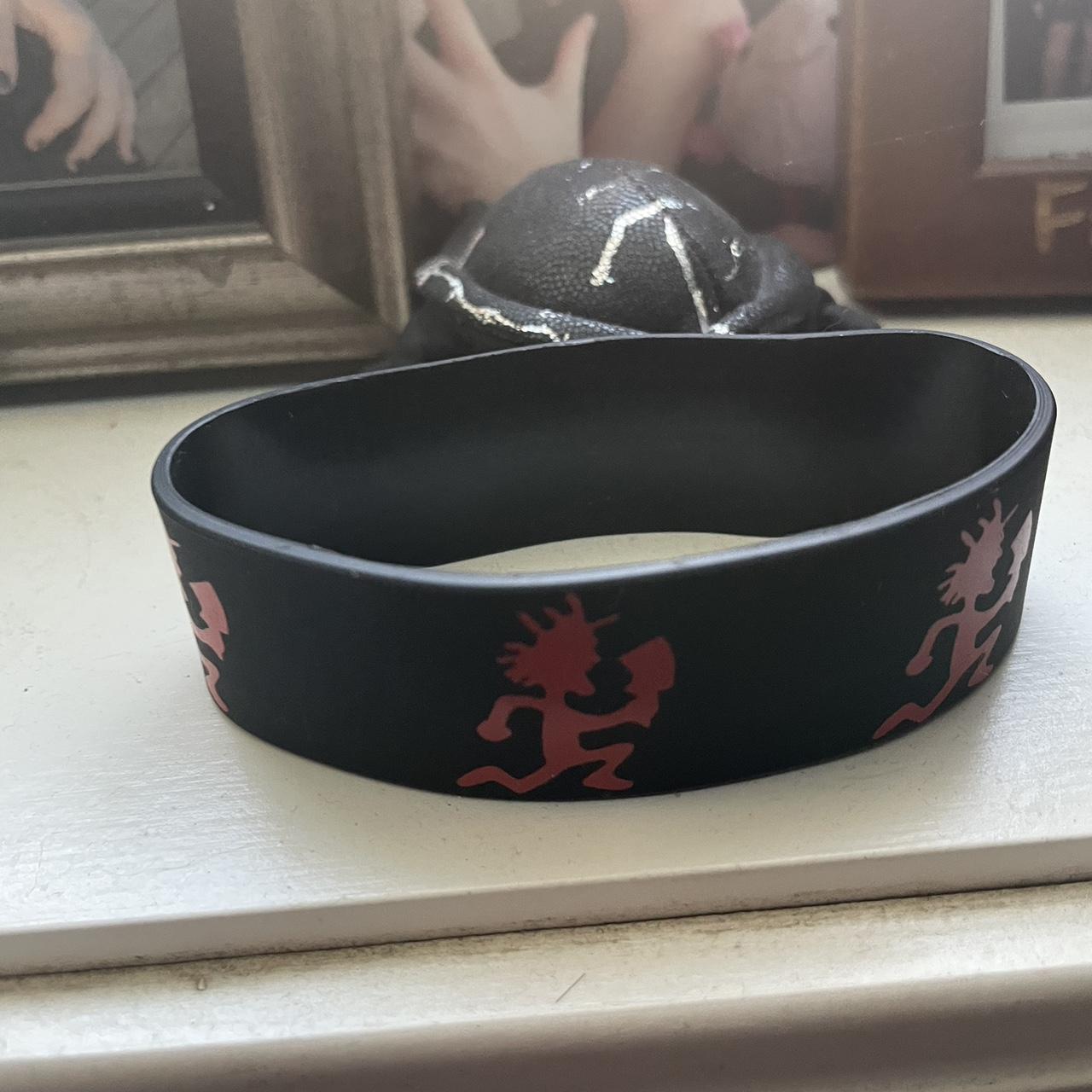 Insane clown posse rubber emo 2000s rubber bracelet... - Depop