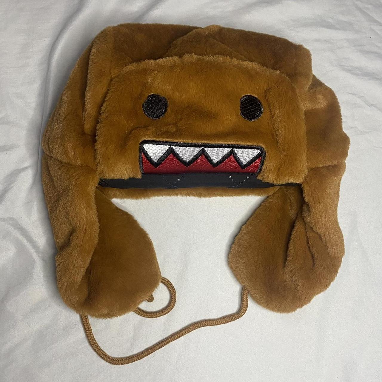Domo faux fur beanie super soft #domo #fauxfur... - Depop