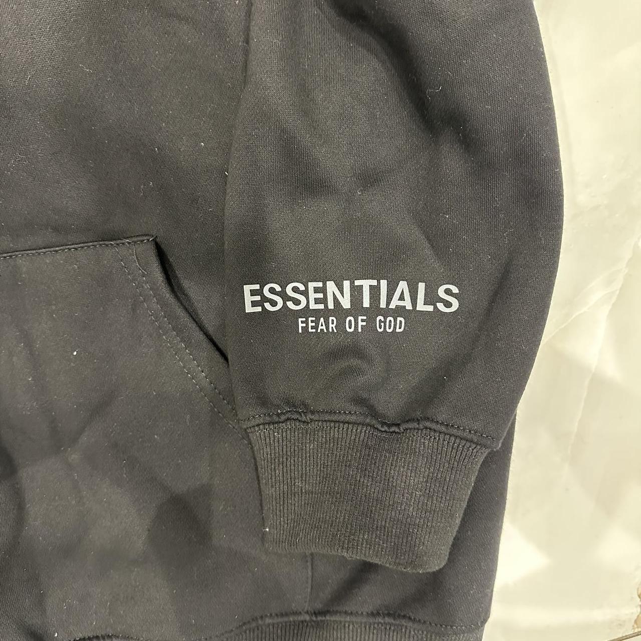 Black essentials FOG hoodie New with tags only size... - Depop